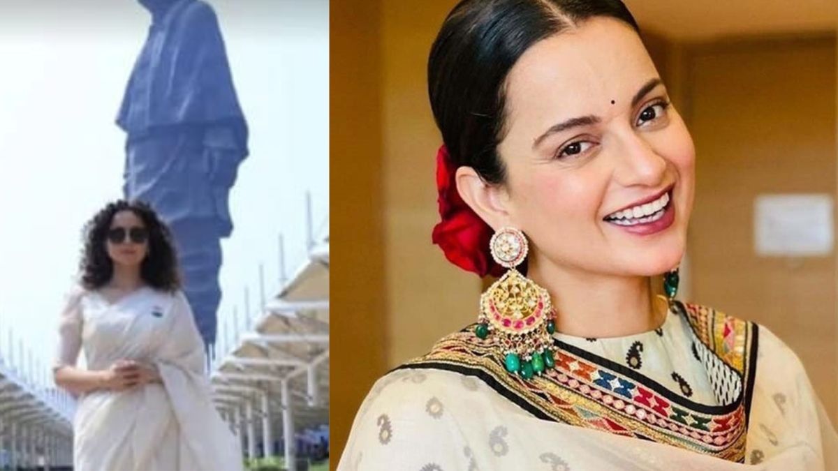 Tejas: Kangana Ranaut Visits Statue Of Unity, Honors Iron Man of India ...