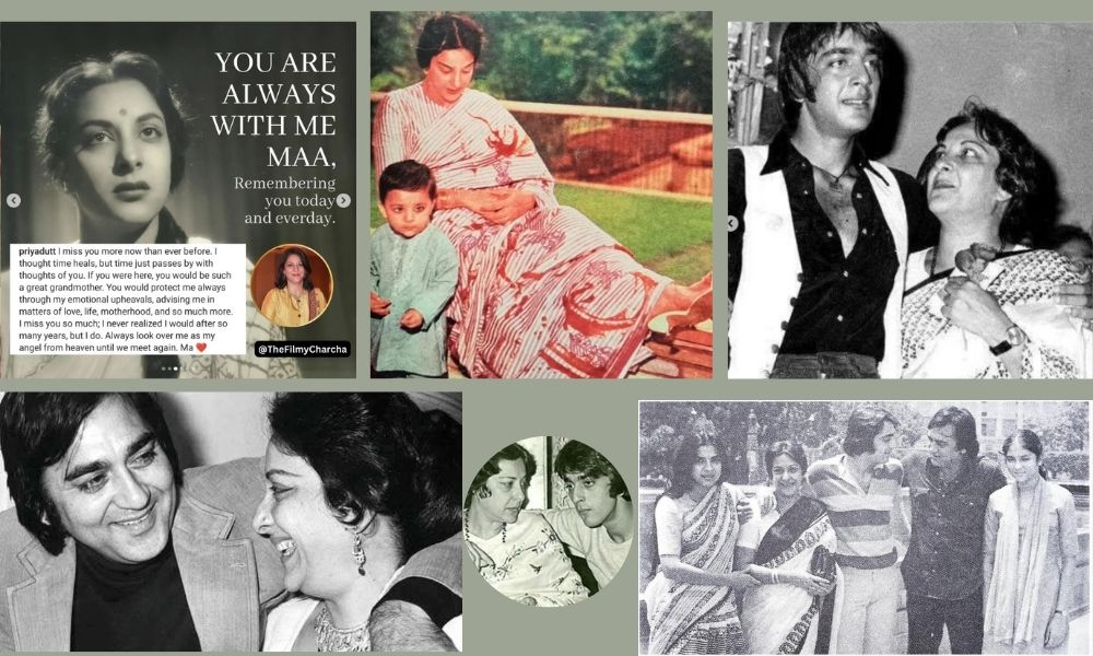 Remembering Nargis Dutt : Posts from Her Children Sanjay Dutt and Priya ...